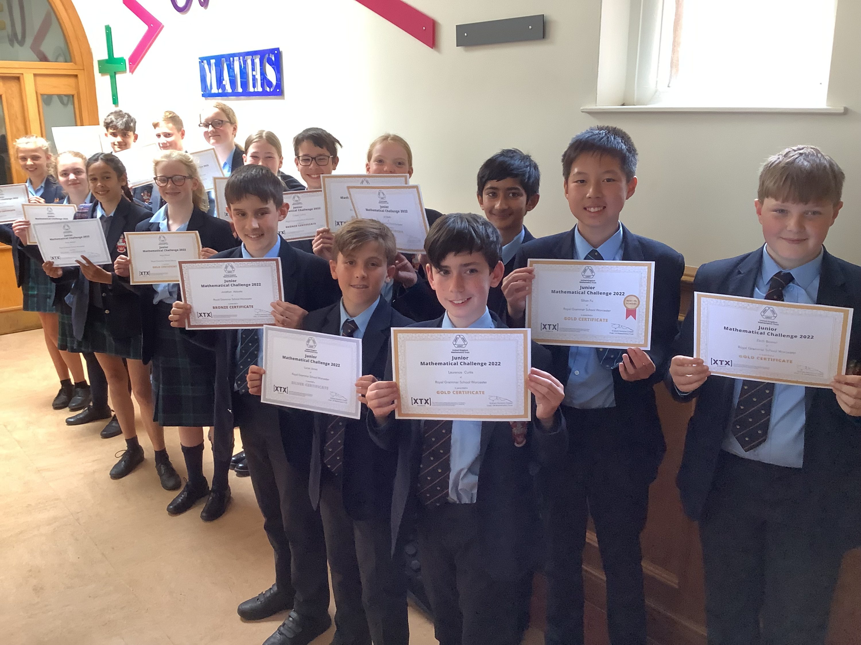 Going For Gold In The Junior Maths Challenge RGSW